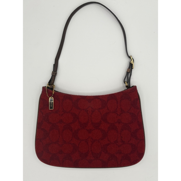 Coach | Bags | Vintage Coach Girlie Lamb Nappa Wool 837 Red Signature ...
